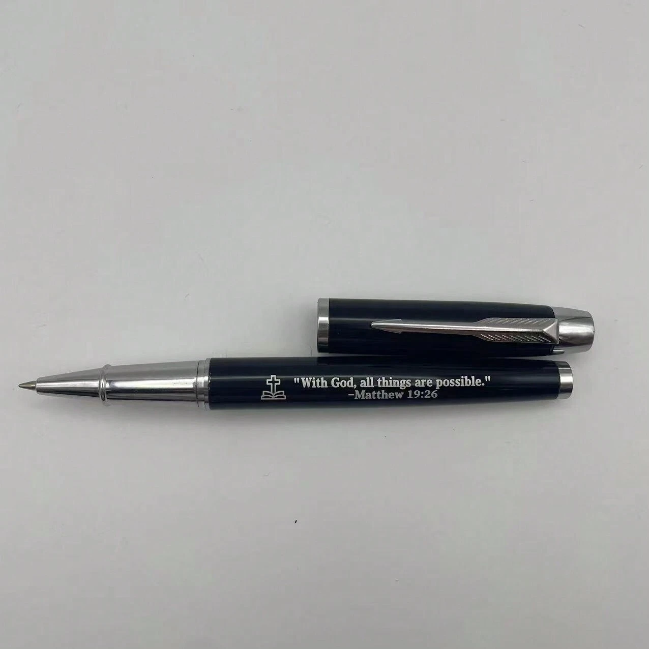 10 Metal Pens Engraved With Biblical Verses - Perfect For Biblical ...