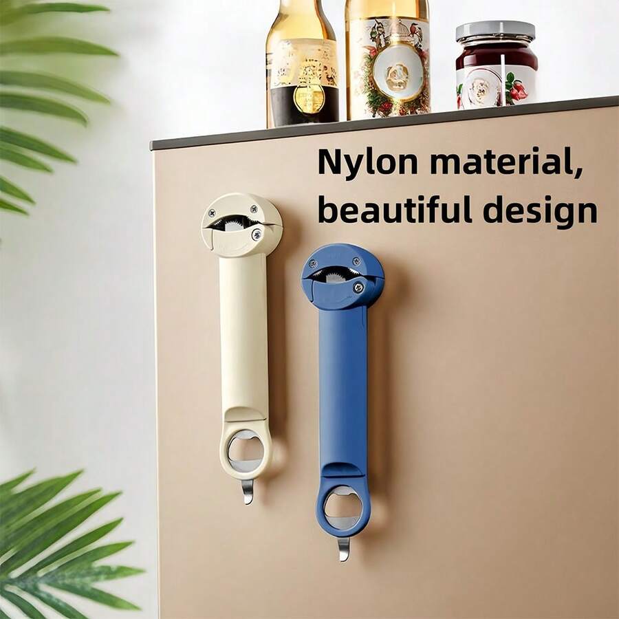 1pc Multifunctional Bottle Opener Magnet Can Opener For Cans, Bottles, And Jars, With Beer ...