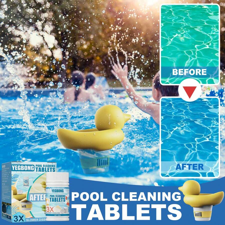 Pool Cleaning Tablets For Water Quality Improvement, Stain Removal And ...