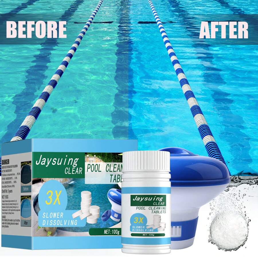 Swimming Pool Chlorine Tablets Water Treatment Effervescent Tablets For ...