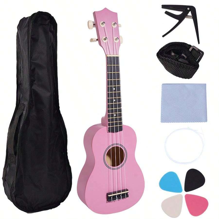 21-tums mini ukulele nybörjare 4 strängar litet gitarrinstrument | SHEIN SE