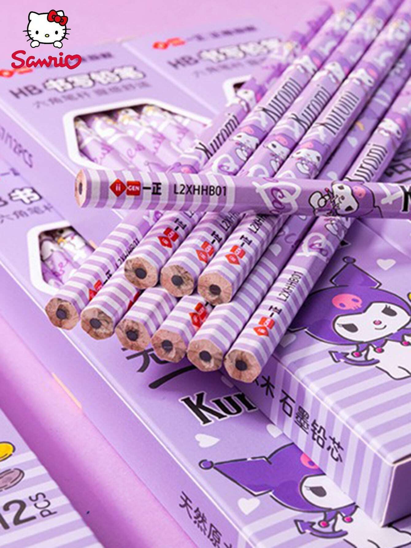 Crayon hexagonal HB sous licence officielle - 12 crayons par boîte ...