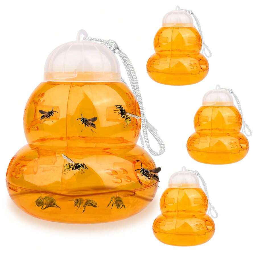 1 Piece Of Kit For Outdoor Wasp Trap, Yellow Jacket Killer Reusable Bee ...