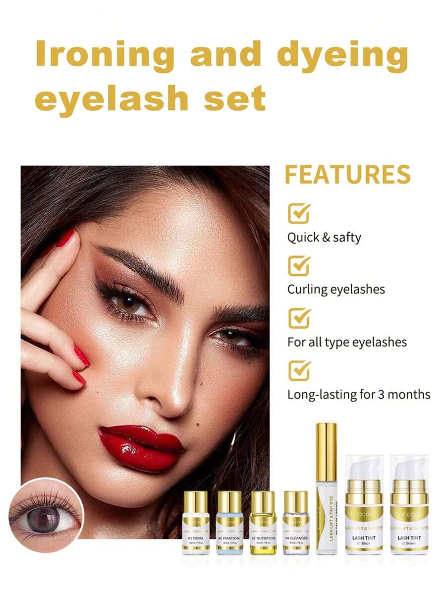 1 Box Eyelash Perm Kit, 11pcs/Set Eyelash Perm Tool For Quick, Cold And ...