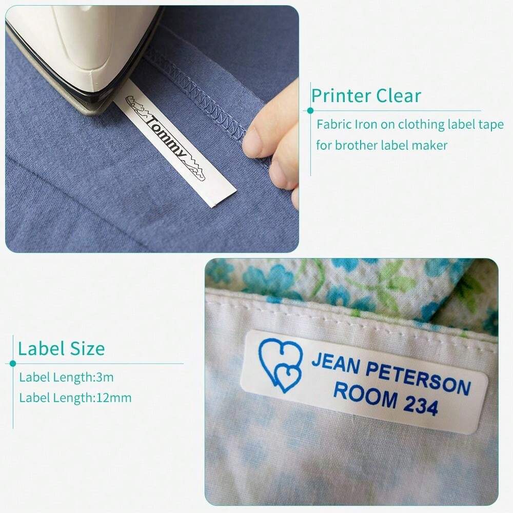 Fita Termocolante de Tecido 12mm*3m Compatível TZe-FA3 Tz FA231 TZe ...