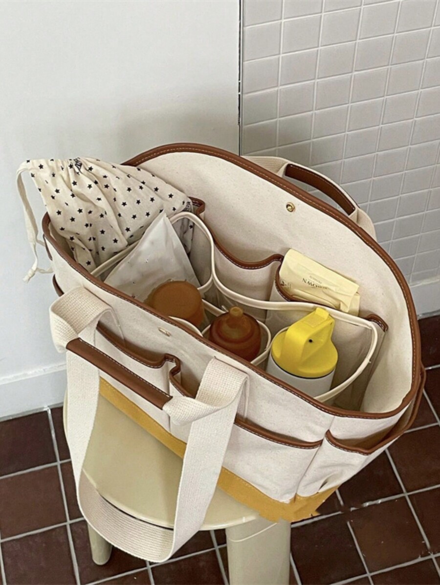 Floral Bliss BagKorean Ins Mommy Bag, Large Capacity Casual Crossbody Mother And Baby Bag For ...