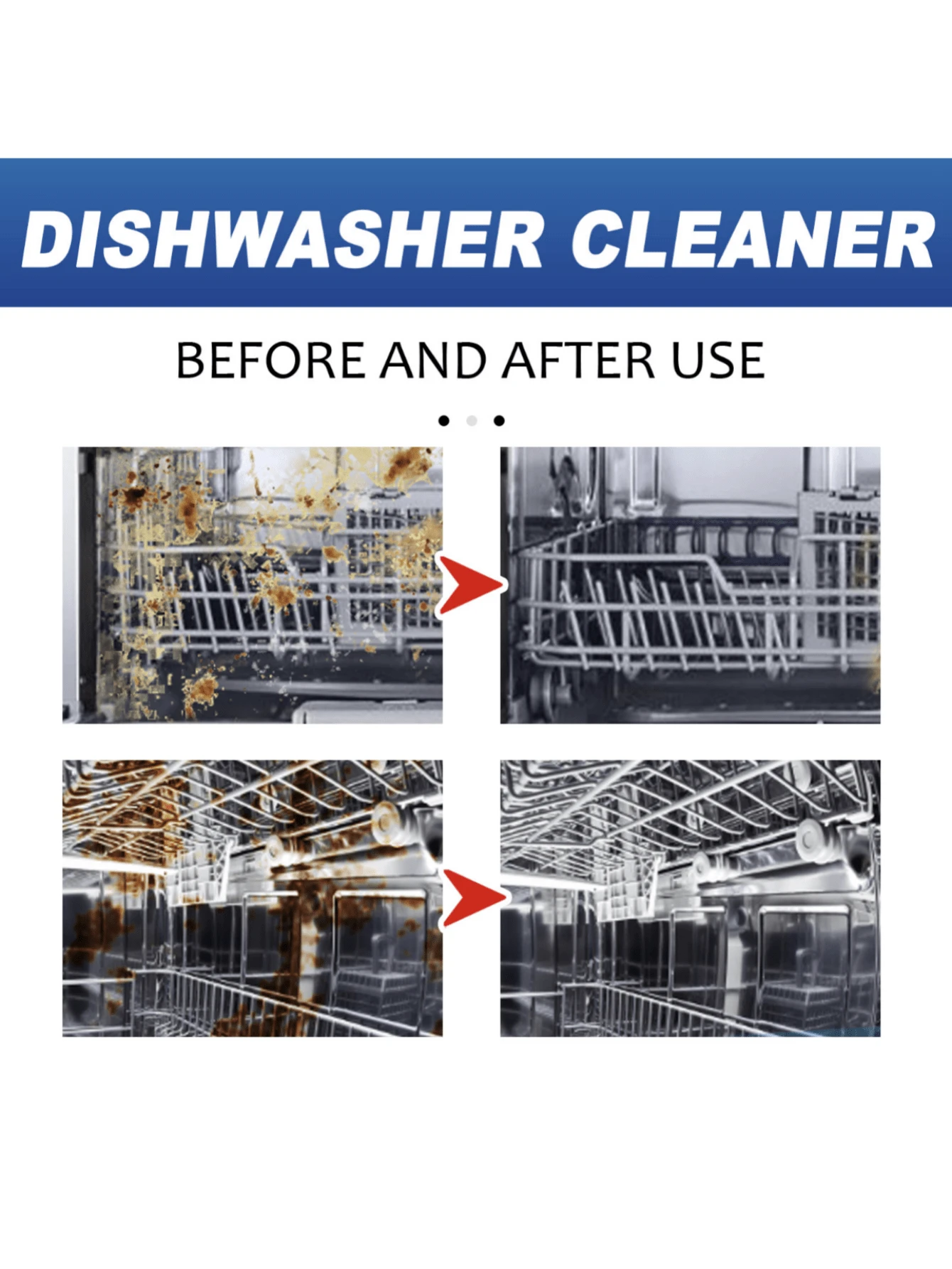 Jakehoe Dishwasher Cleaner Tablets, Dishwasher-Specific Cleaning And ...