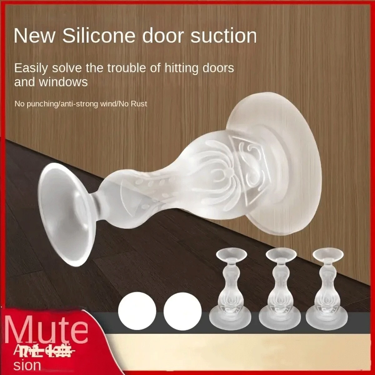 2pcs Wholesale Self-Adhesive Door Stopper, Noise-Free Door Bumper ...