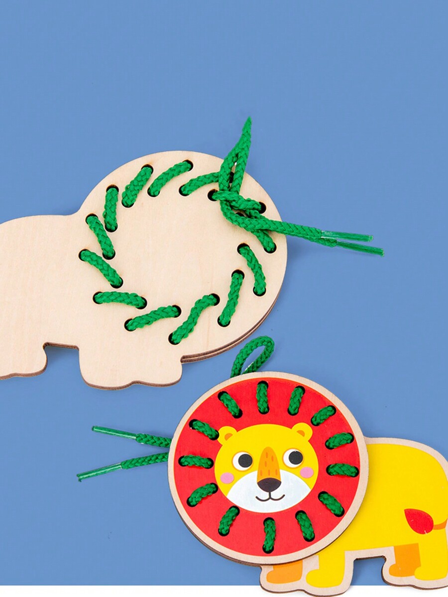 Maria Montessori Stringer Animal Jigsaw Puzzle Toys, Funny Cartoon ...