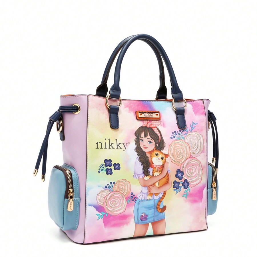 Nikky By Nicole Lee Lovely Clara Bucket Bag, Women's Medium PU Leather ...