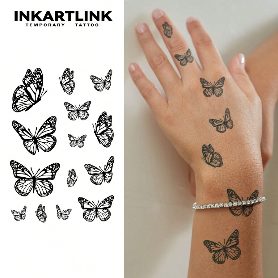 INKARTLINK INKARTLINK Revolutionary Technology Tattoo, Semi-Permanent Tattoo, Hands, Flowers ...