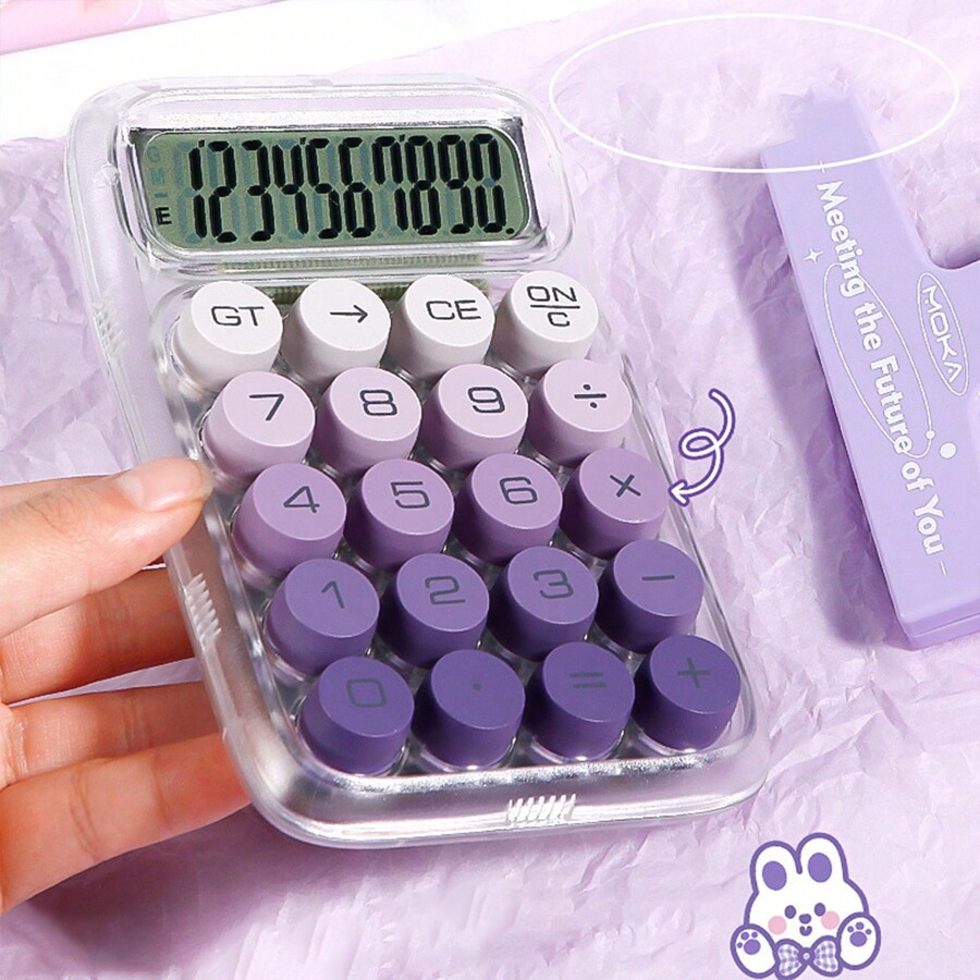 1pc Gradient Dopamine Calculator With Circular Mechanical Keyboard, 10 ...