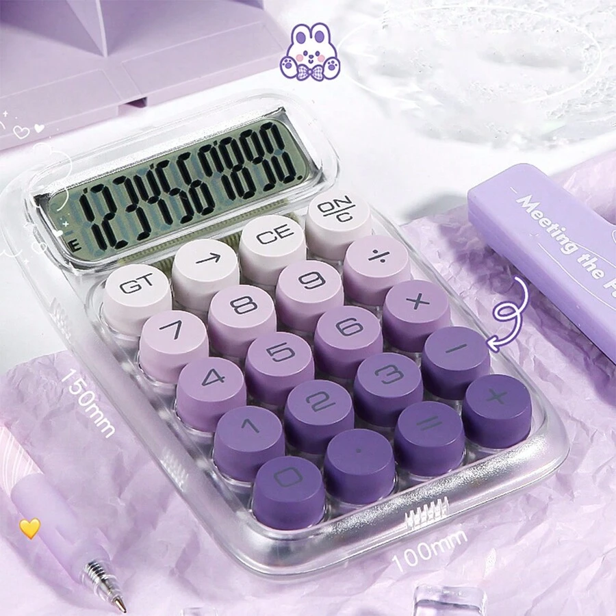 1pc Gradient Dopamine Calculator With Circular Mechanical Keyboard, 10 ...