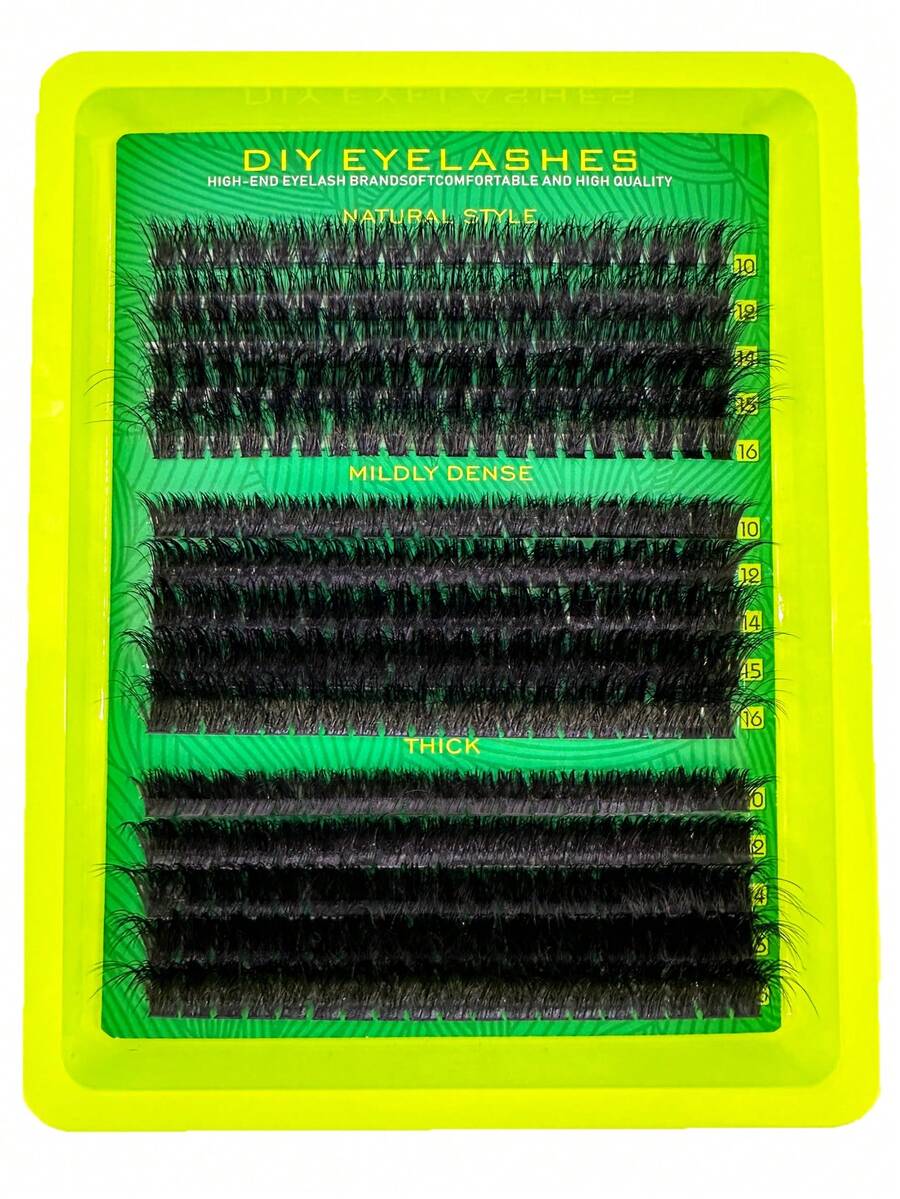 15 Rows 300 Clusters 60+80+100D 0.07mm Ultra Thin Russian Volume ...