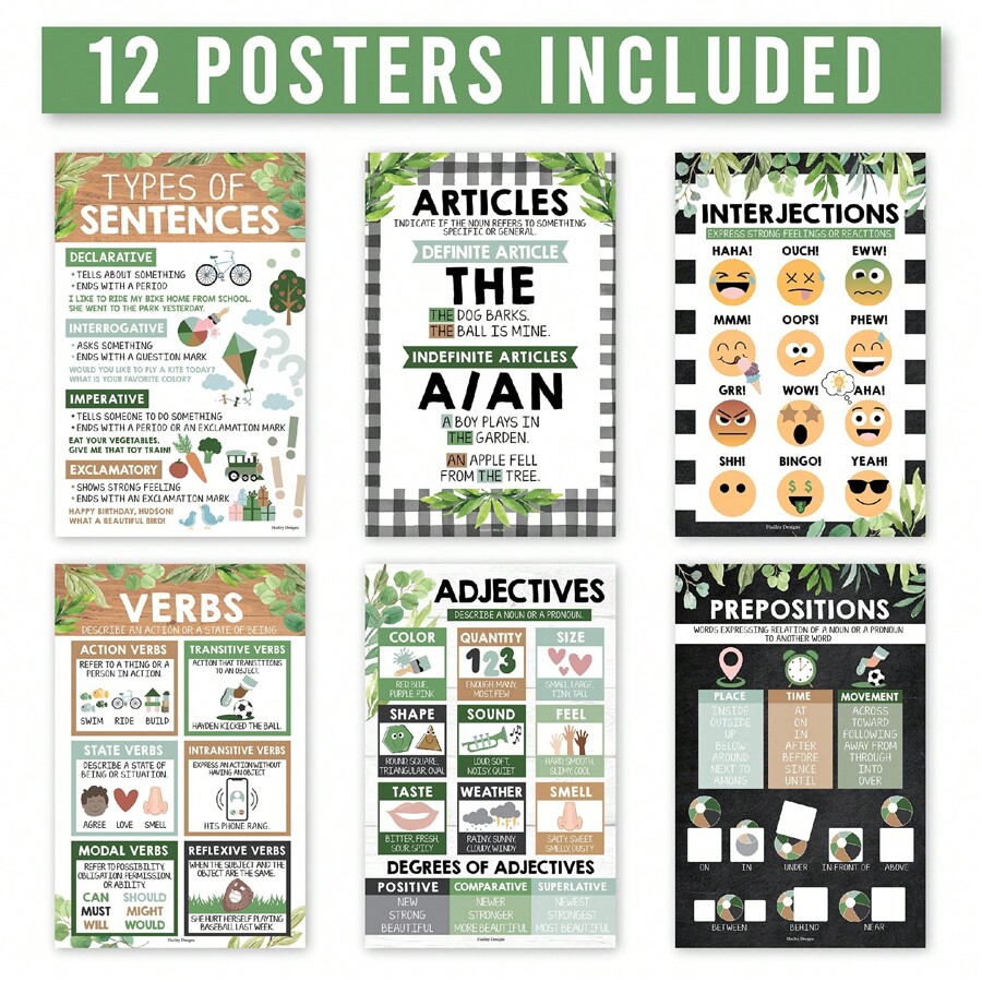 Farmhouse Parts Of Speech Posters | SHEIN USA