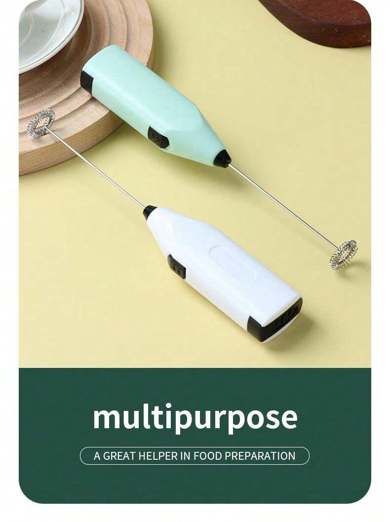 1Pc Hand Electric Milk Frother Automatic Rotary Egg Beater Coffee ...
