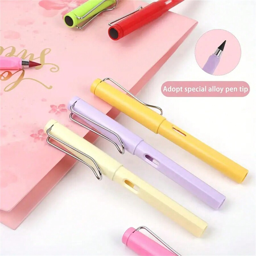 Lápiz eterno de escritura infinita con goma de borrar de 12 colores ...