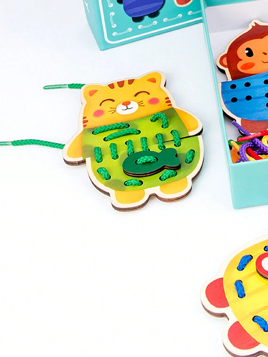 Maria Montessori Stringer Animal Jigsaw Puzzle Toys, Funny Cartoon ...