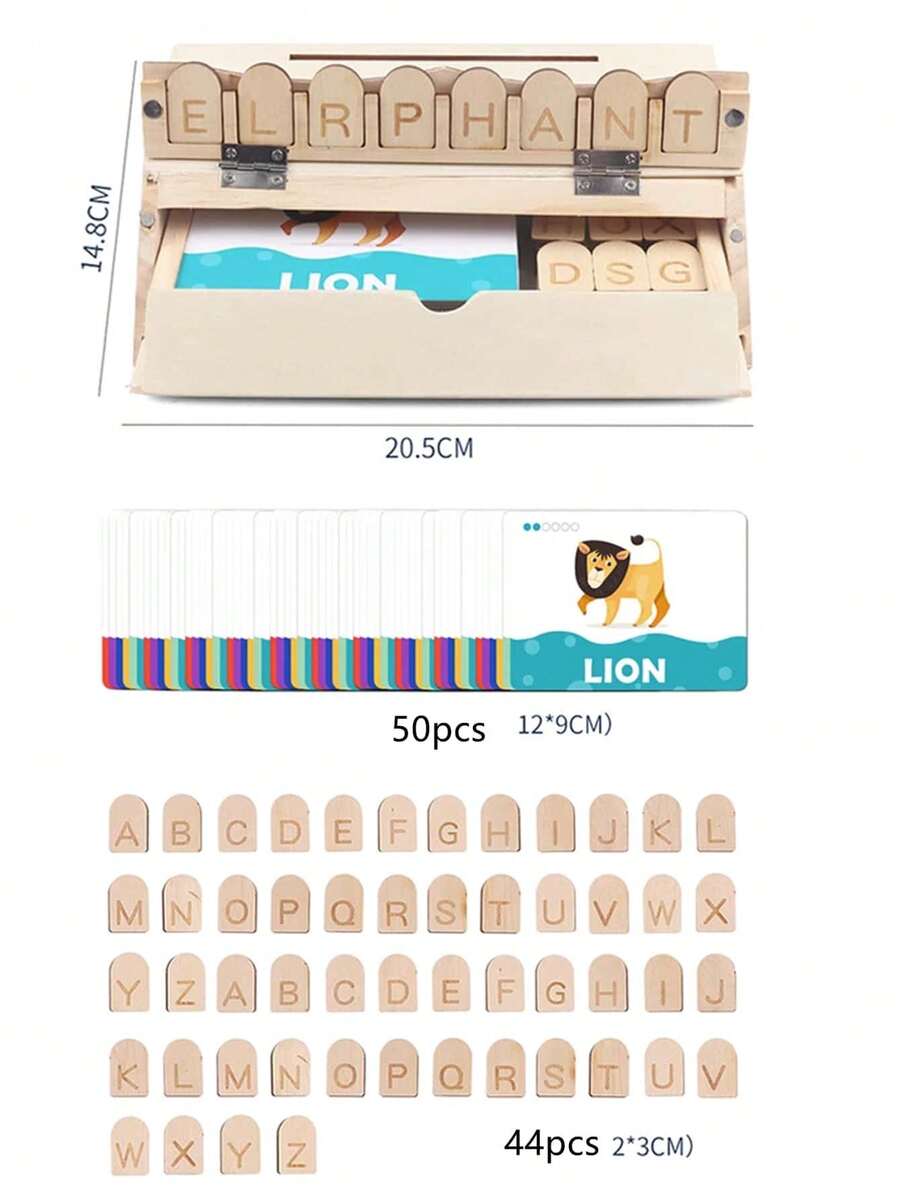 Kids' Educational Letter Spelling Blocks, 26 English Alphabets With ...