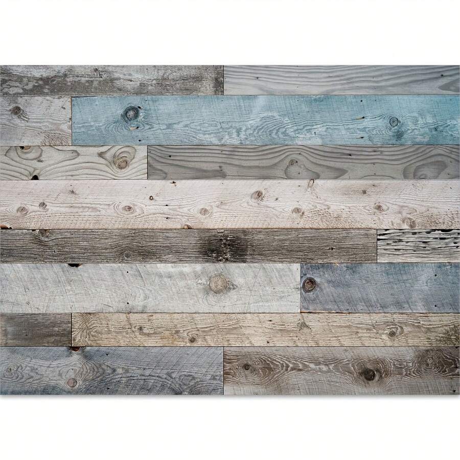 Rustic Country Gray Blue Wooden Backdrop 7Wx5H For Men Barnwood ...