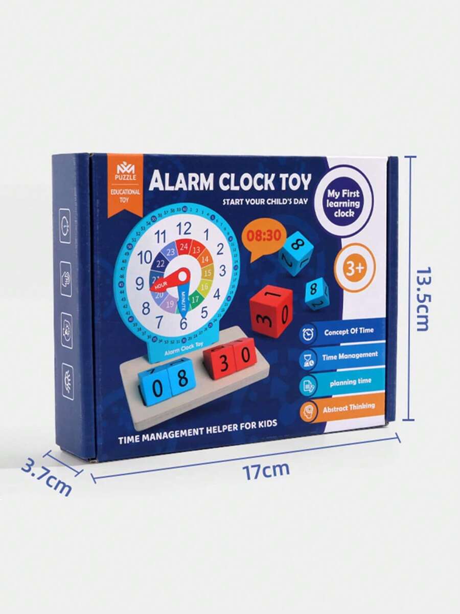 Wooden Clock Model Toy For Kids, Early Educational Learning Toy ...