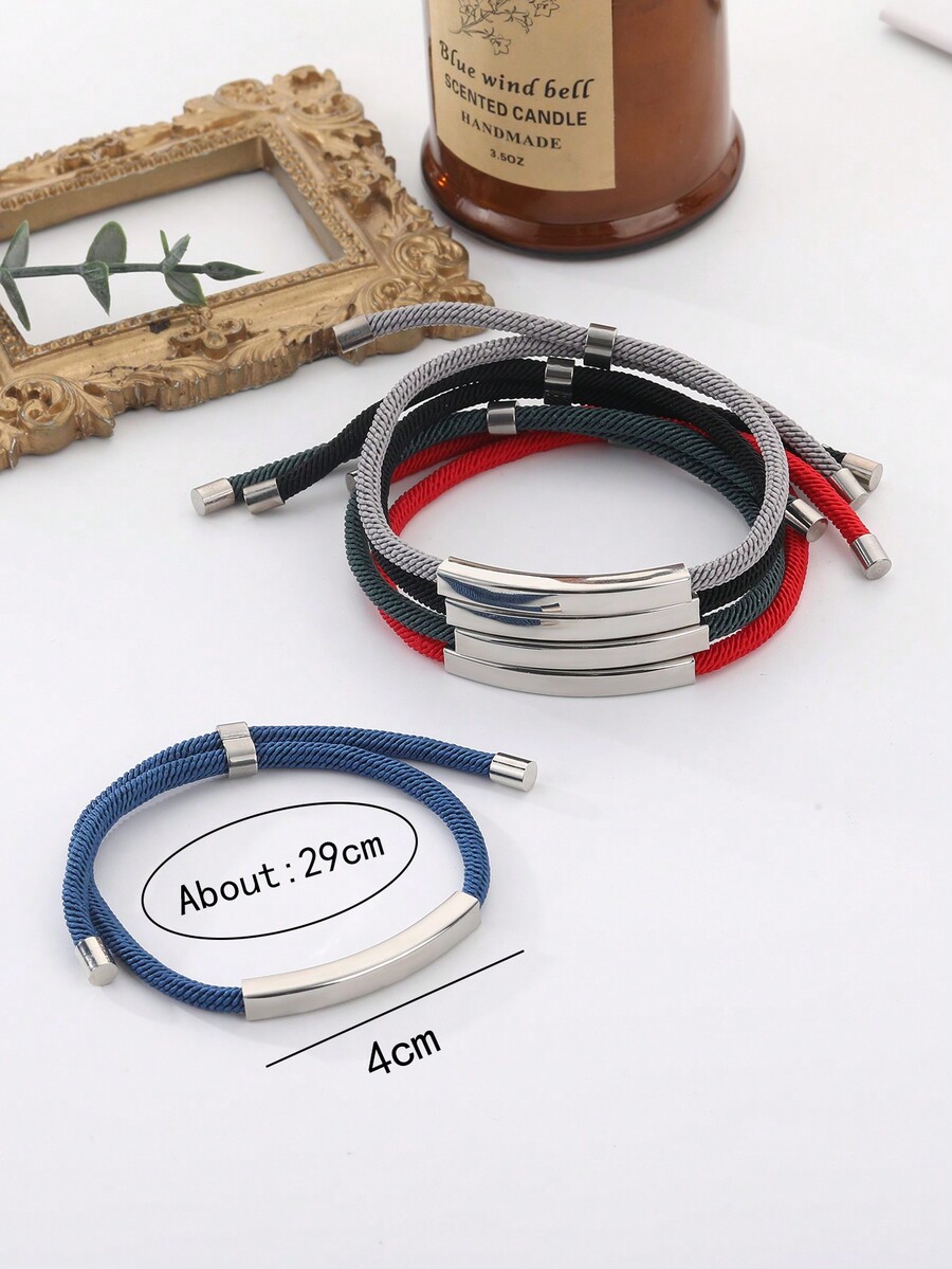 Aangepaste modieuze persoonlijkheid gebogen plaat verstelbare armband ...