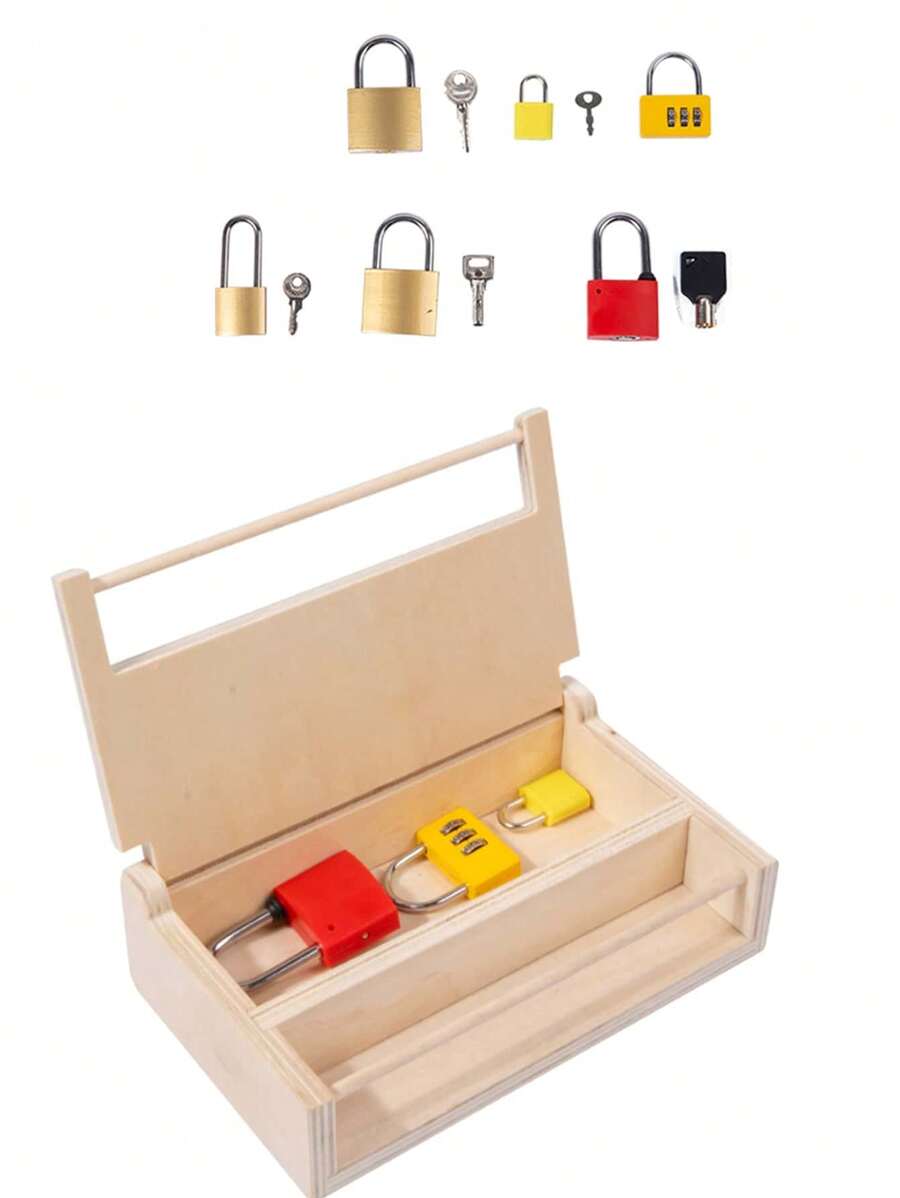 Montessori Educational Lock Toy, Toddlers Learning Life Skills Through ...