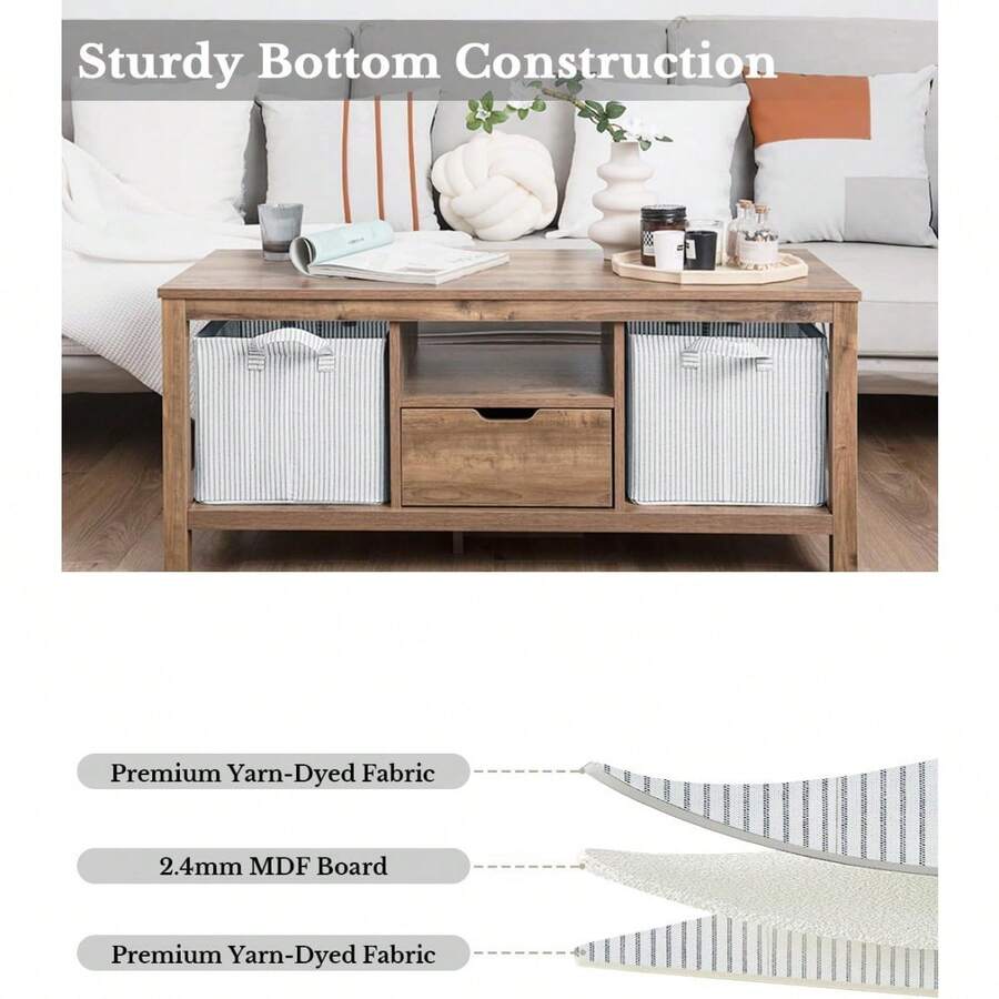 Storage Bins, Fabric Storage Bins For Shelves, Large Storage Baskets ...