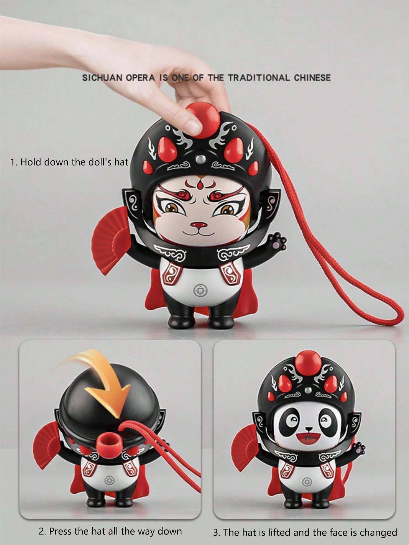 Novelty Toy - Panda Sichuan Opera Face Changing Doll,Traditional ...