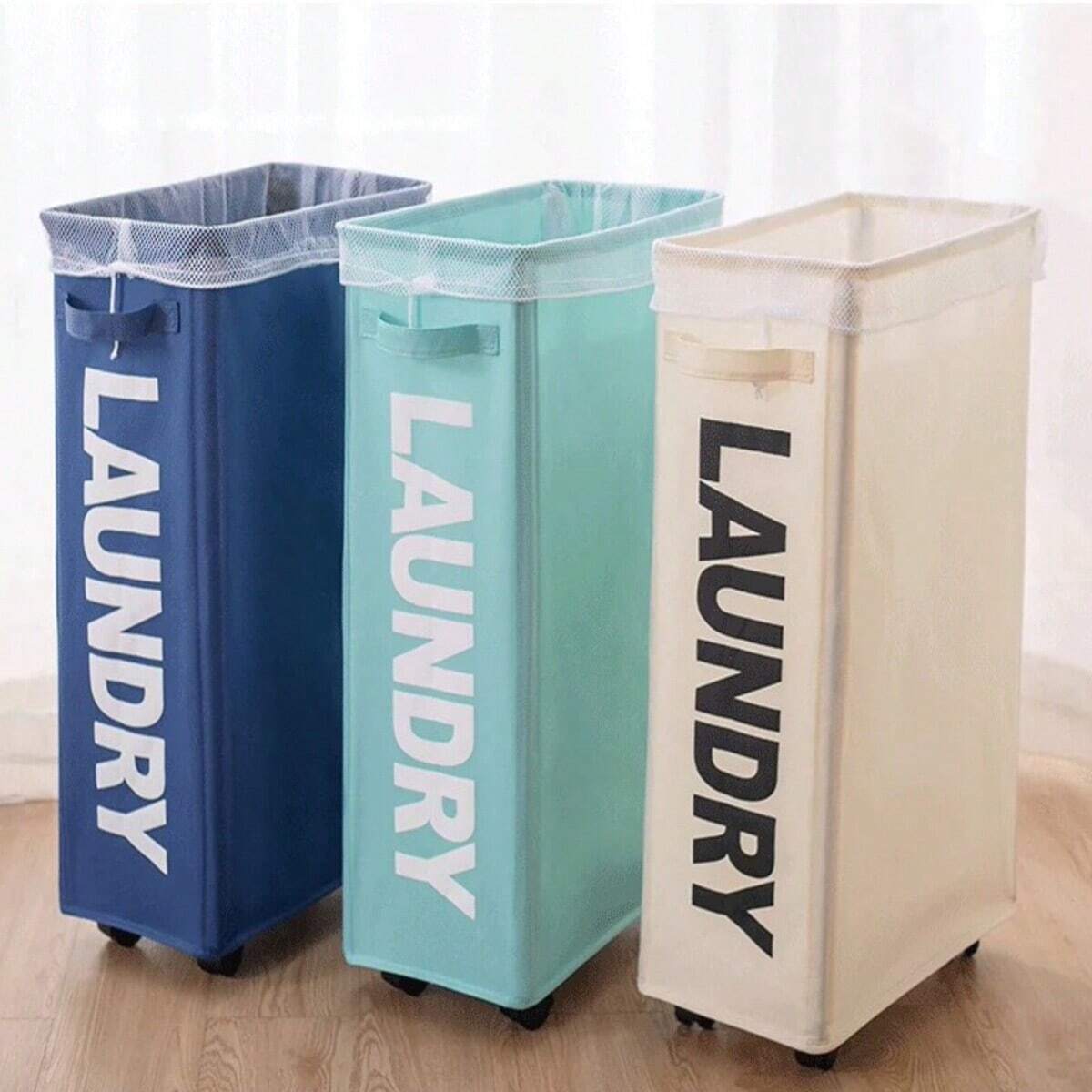 1 pieza Canasta para ropa sucia con ruedas, Canasta para ropa sucia de ...