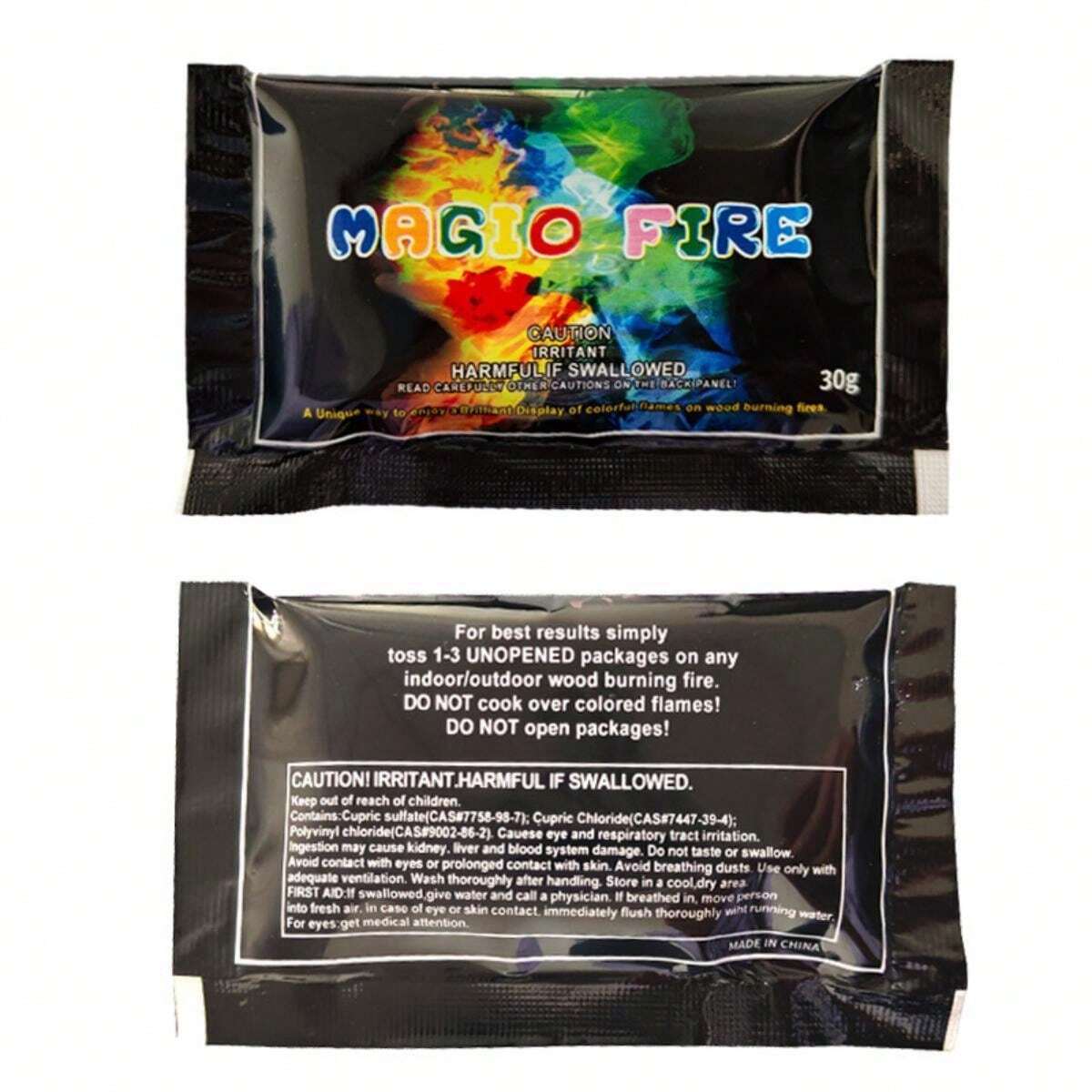 Magic Flame Powder Prop - Flame Color Changing Powder For Bonfire Party ...