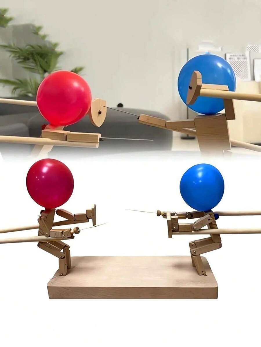 100 Balloons Handmade Bamboo Festival Dueling Balloon Game With Wooden ...