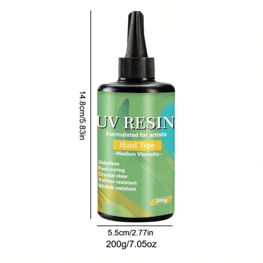 UV Resin Medium Viscosity Crystal Clear Hard Type Upgraded Ultraviolet ...