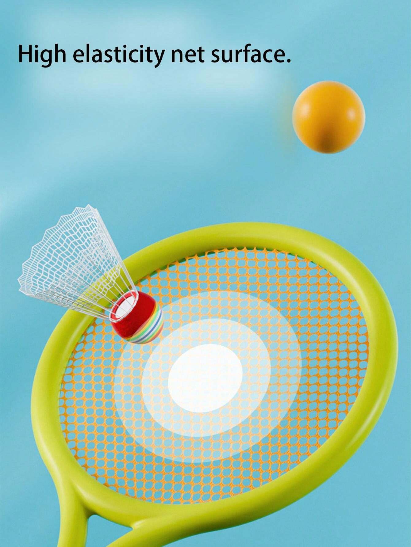 1pair Children Badminton Racket Set, Double Person Tennis Racket ...