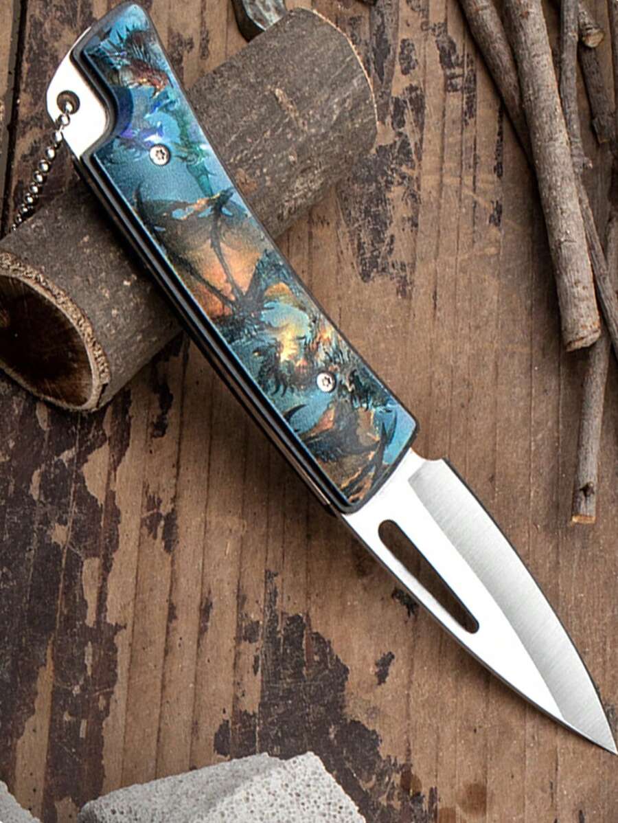 Couteau pliant d'extérieur en acier inoxydable, mini couteau de poche ...