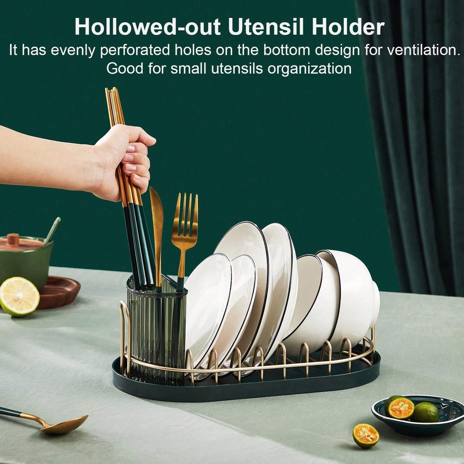 Small Dish Drainers For Inside Sink, In Sink Mini Dish Drying Rack With ...