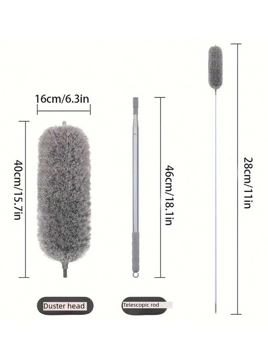 2pcs/Set [1pc]2.8m Extra Long Chicken Feather Duster Telescopic ...