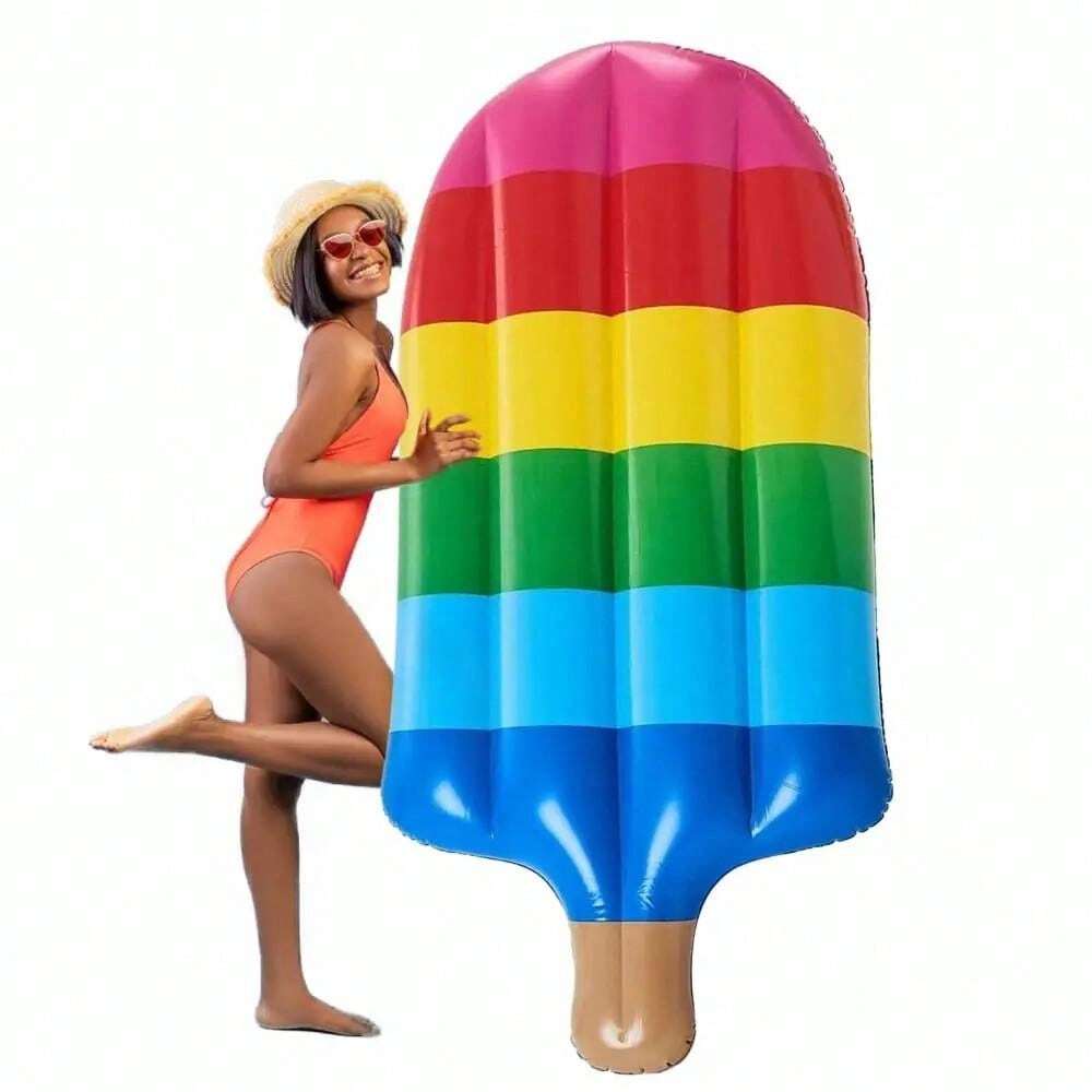 Inflatable Float Pool Ice Cream Raft Popsicle Floatie Lounge Pool Lounger Water Fun Summer Beach ...