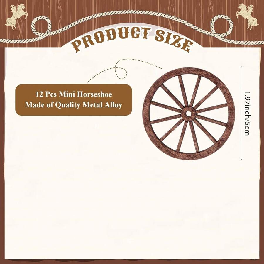 12 Pcs Western Theme Party Decorations Birthday Table Centerpieces Mini ...