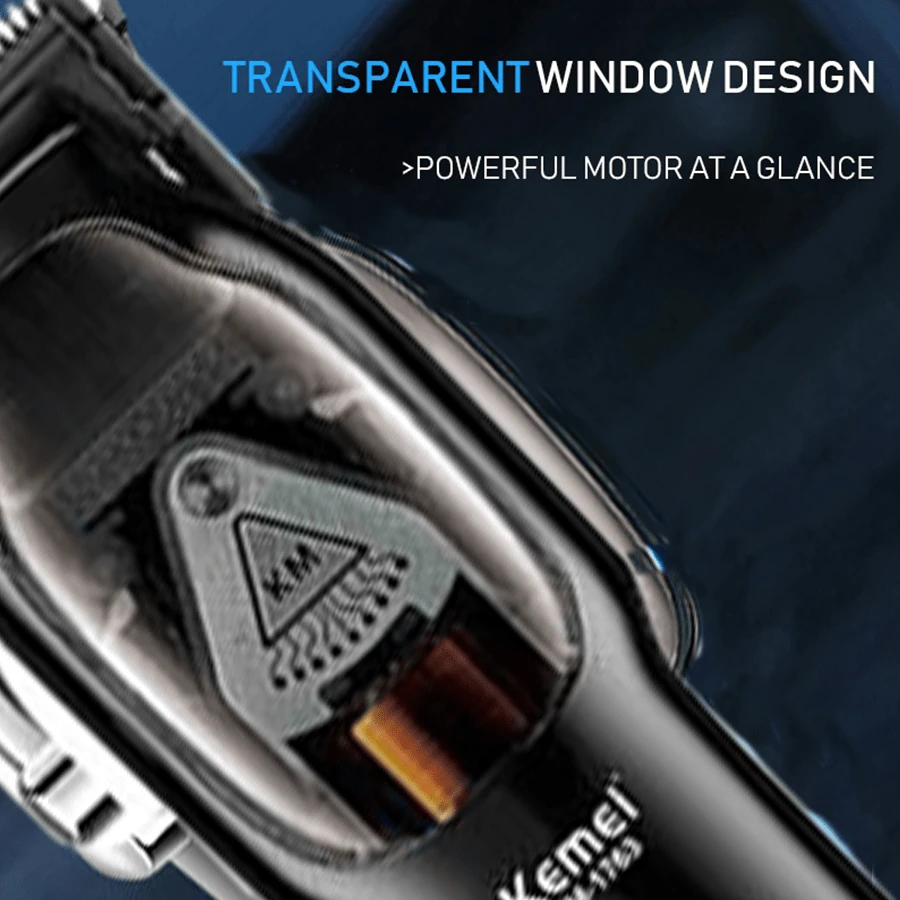 Kemei KM-1763 Cortador de pelo afeitadora eléctrica potente 9000RPM ...