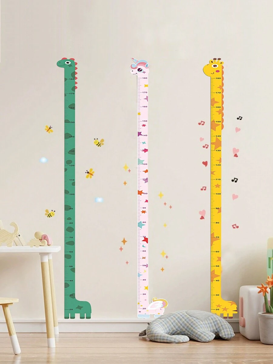 1pc Cute Cartoon Self-Adhesive Height Measurement Chart, Suitable For ...