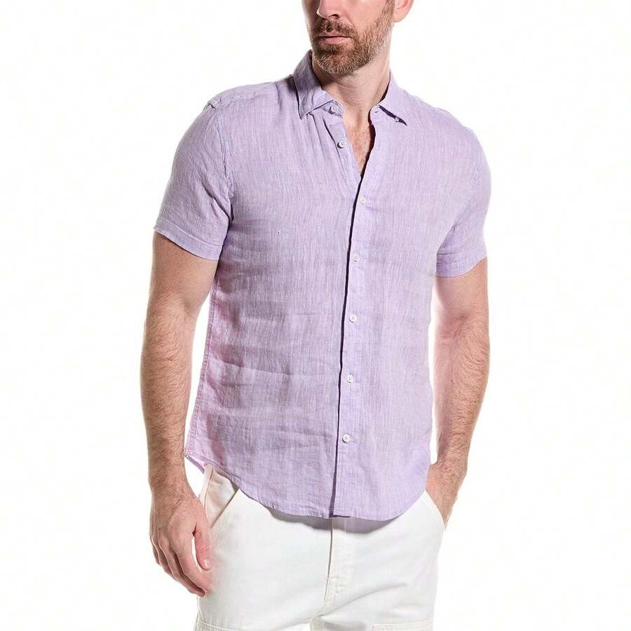 Heritage by Report Collection Linen Shirt | SHEIN USA