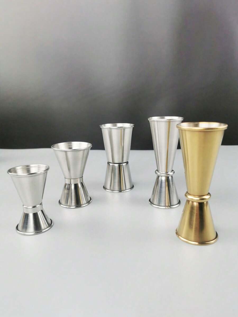 1pc [304] Stainless Steel Dual-Side Jigger Ounce Cup Rolled Edge ...