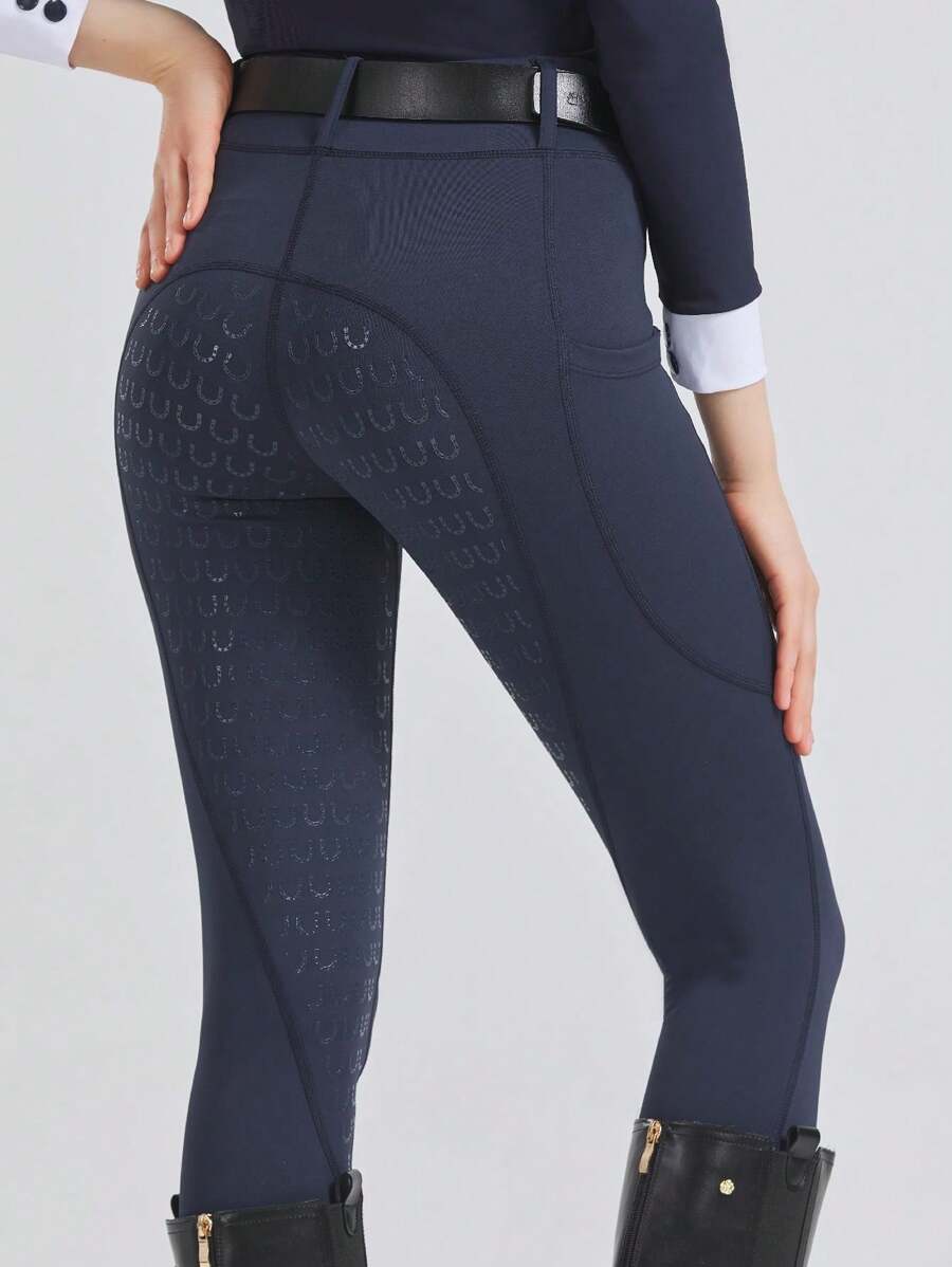 Women Equestrian Pants Slim Fit High Elastic Anti-Slip Horse Riding ...