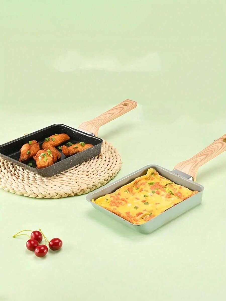 Square Egg Frying Pan Thick Egg Cooked Breakfast Pan Non-Stick Omelet ...