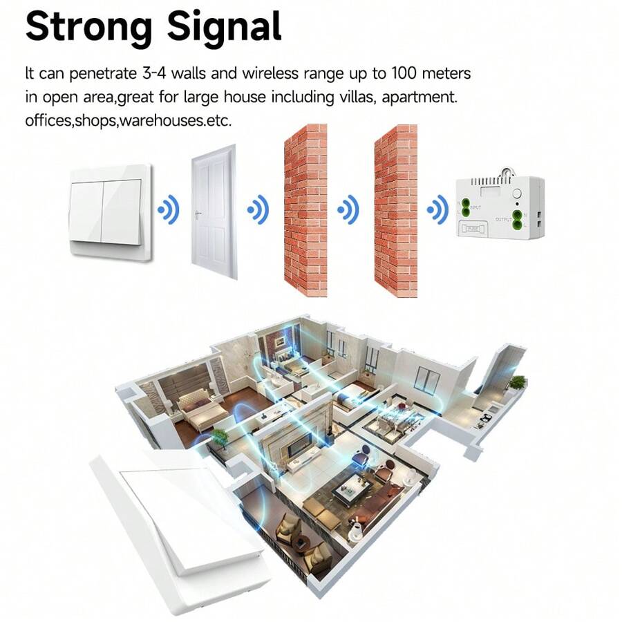 Cerhot interruptor de luz sem fio alimentado por auto-geração de ...