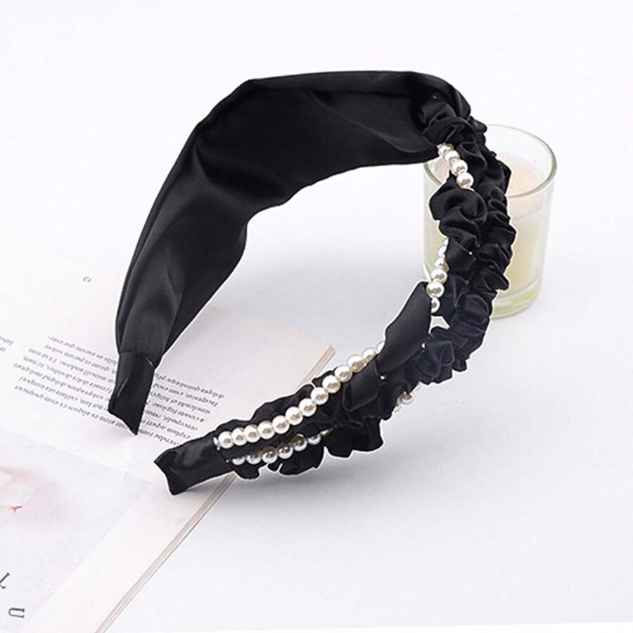 Elegant Vintage Pearl Headband, New Fashion Hair Clip With Wide ...