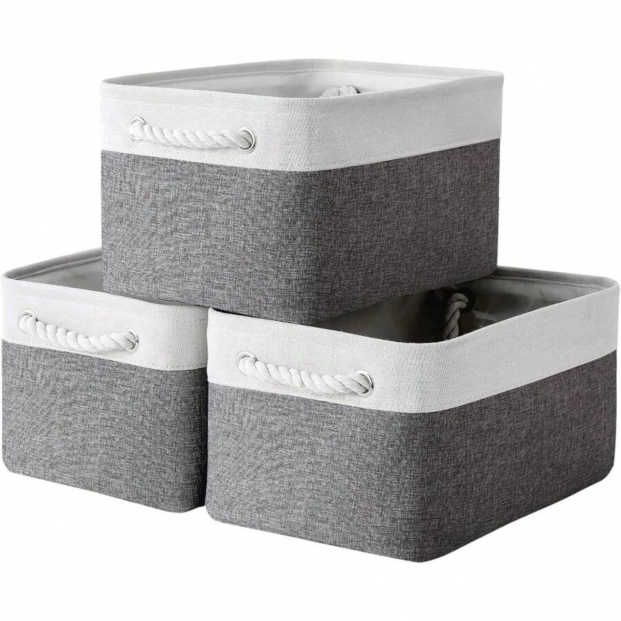 Storage Basket For Organizing - 15.7x11.8x8.2 Inch Large 3 Pack ...