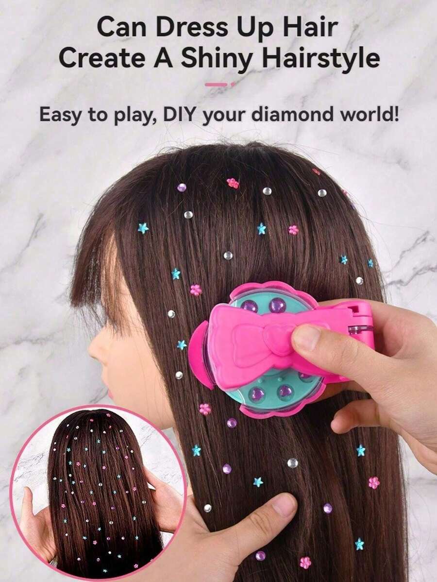 Magic Diamond Hair Decor Tool, Magic Braiding Tool Toy Princess Hair ...