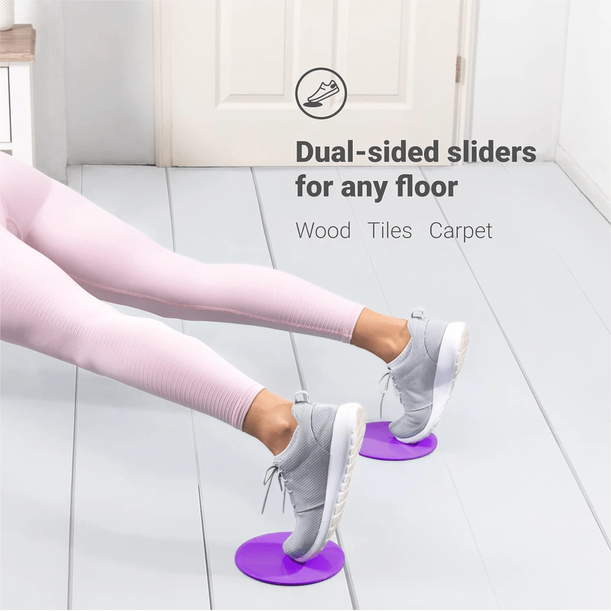 1 Pair Pilates Knee Sliding Discs For Abdominal And Core Muscle ...